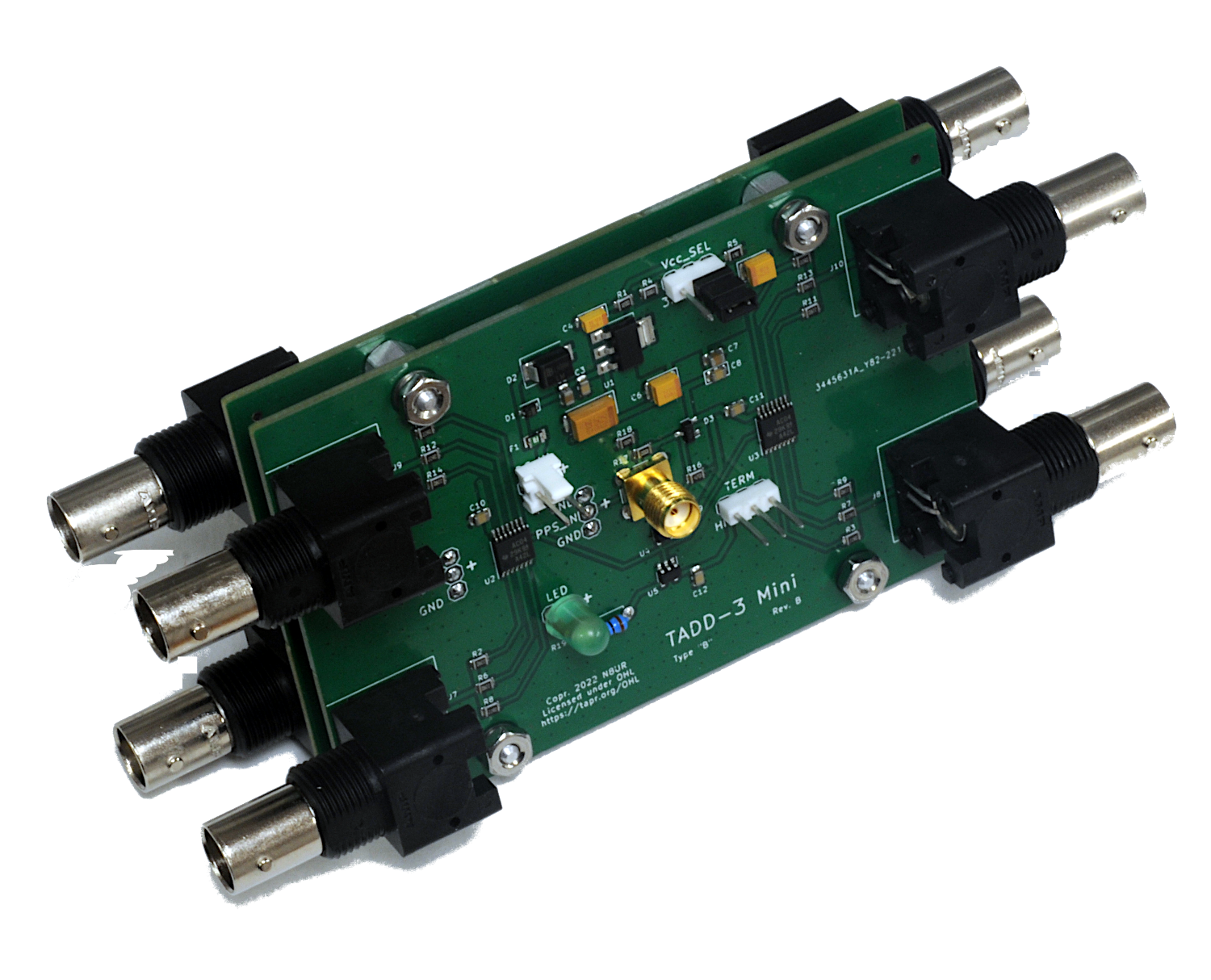 TADD-3 Mini Pulse-Per-Second Distribution Amplifier Kit– SMA Outputs – TAPR